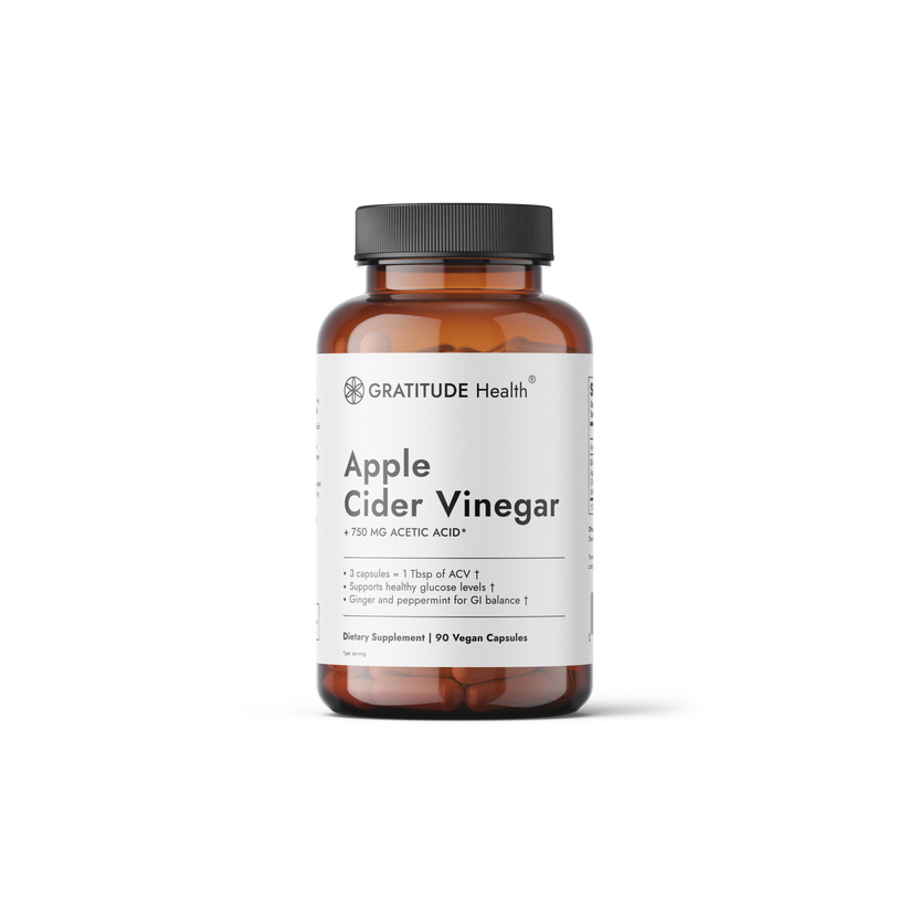 Apple Cider Vinegar +750mg Acetic Acid – Gratitude Health