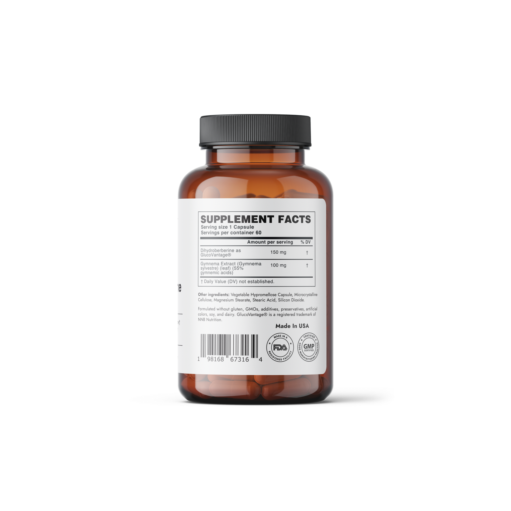 GlucoVantage® DihydroBerberine + Gymnema Sylvestre – Gratitude Health